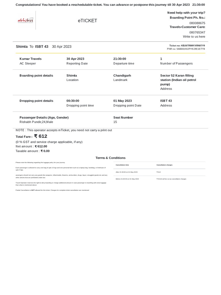 LTA Bill Template 1 PDF | PDF