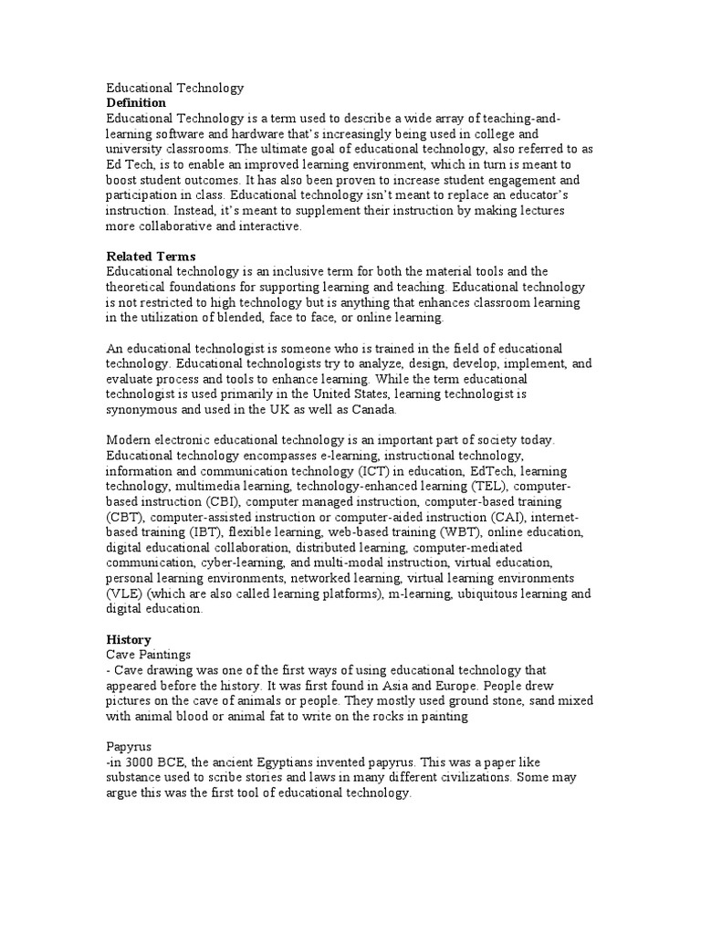 Edutech | Download Free PDF | Educational Technology | Computing