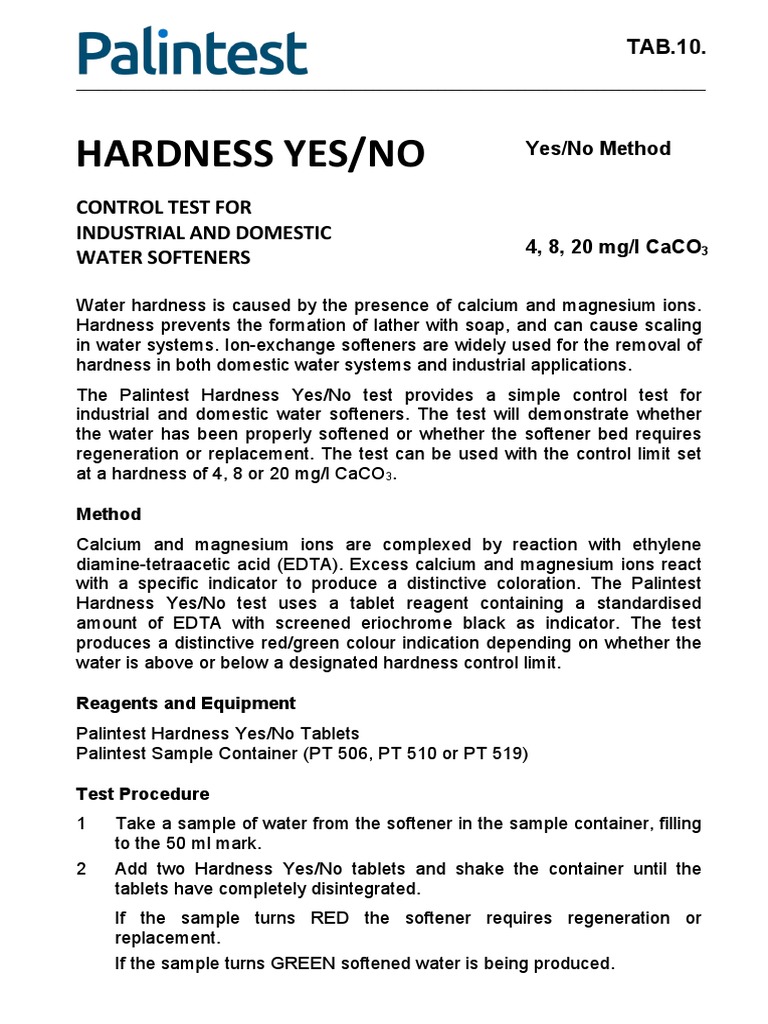 Tab 10-Hardness-Yes No | PDF | Magnesium | Materials