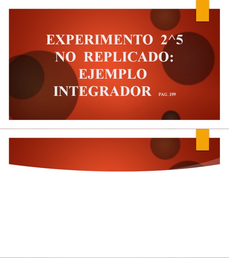 Experimento 2 5 No Replicado | PDF