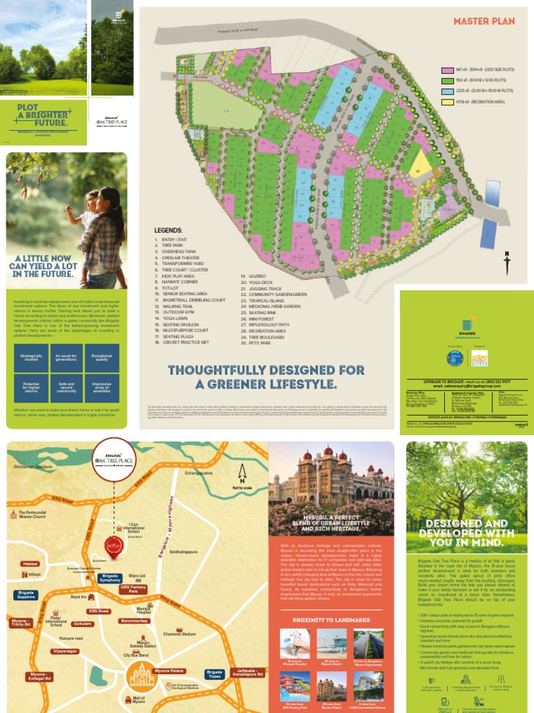 Master plan for plotted development in Mysuru by Brigade | PDF | Bangalore