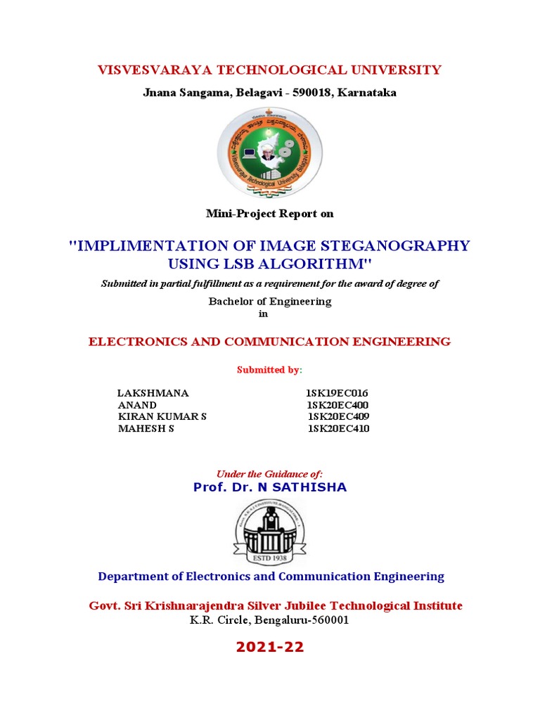 Miniproject Final Report | PDF