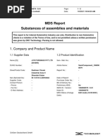 MDS Report Substances of Assemblies and Materials: 1. Company and ...
