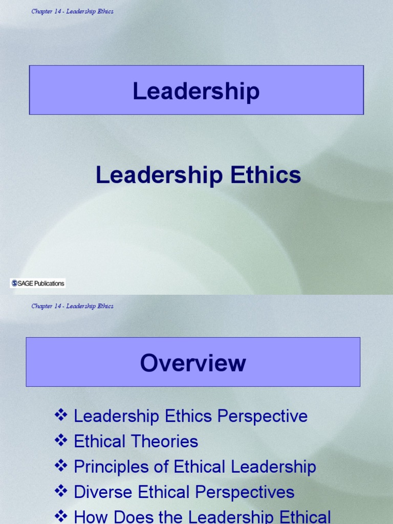 Ethical Leadership | PDF | Leadership | Justice
