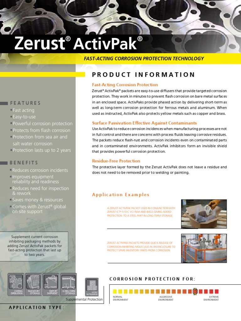 Zerust ActivPak LS | PDF | Corrosion | Industrial Processes