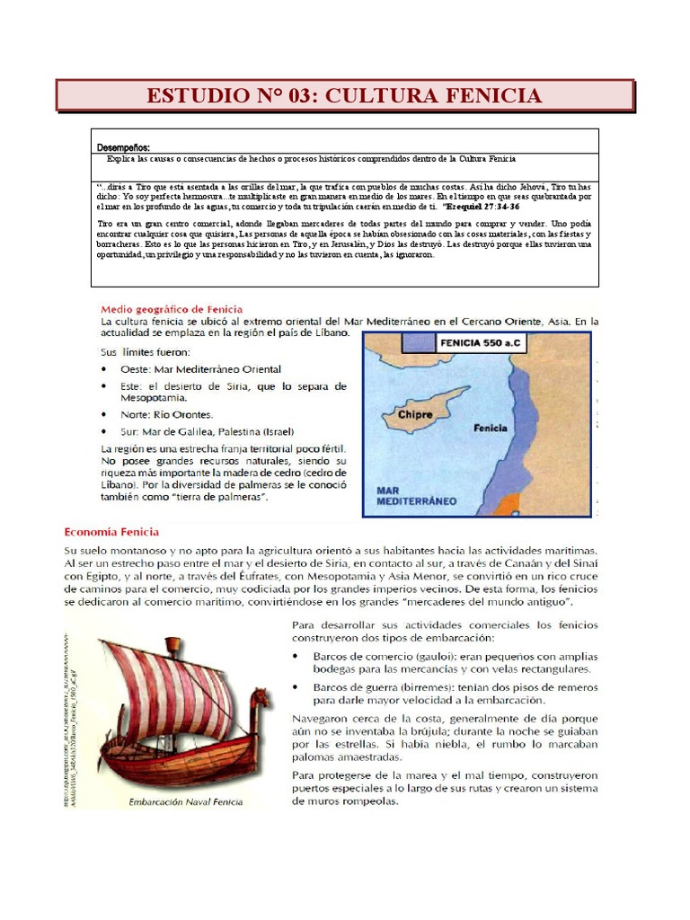 ESTUDIO N3- CULTURA FENICIA | PDF