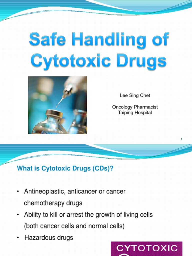 02 Safe Handling of Cytotoxic Drugs | PDF | Chemotherapy | Personal ...