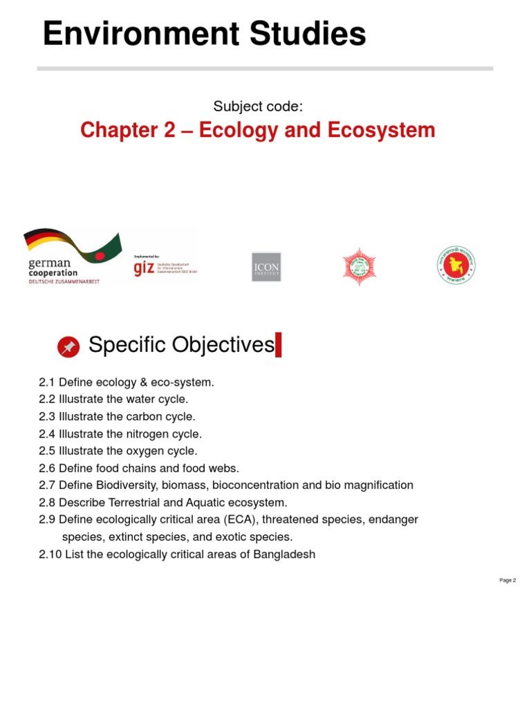 Chapter 2 - Ecology and Ecosystem Participant PDF | PDF | Carbon Cycle ...
