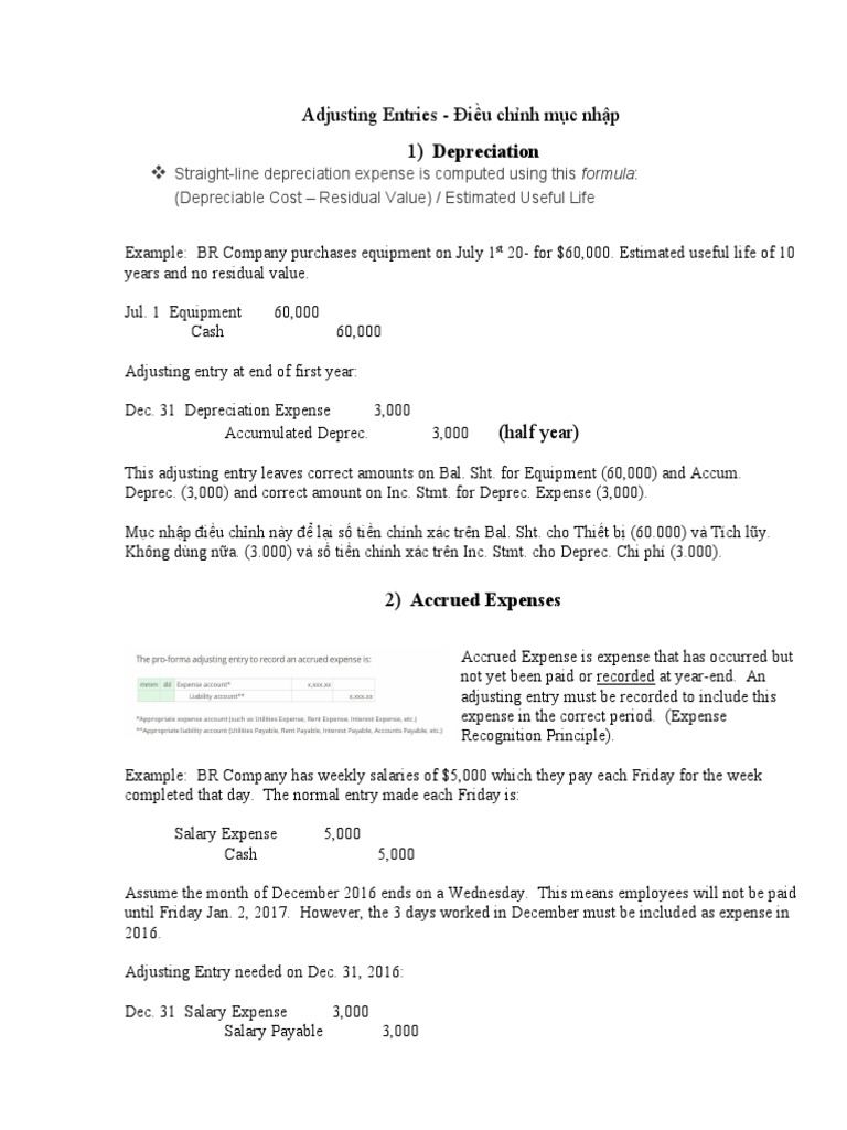 5 Categories of Adjusting Entries Notes | PDF | Revenue | Deferral