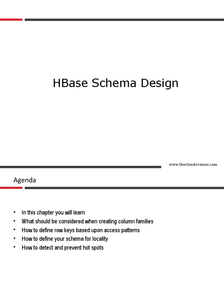 18 - HBase Schema Design | PDF | Database Index | Relational Database