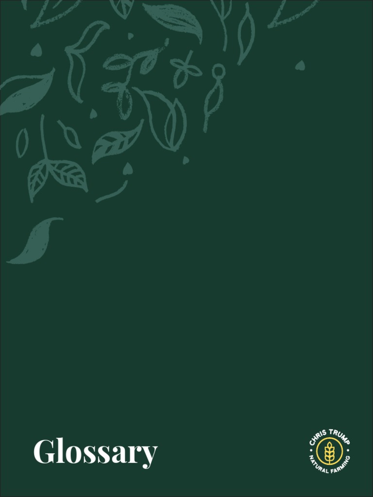 Glossary of KNF Inputs and Solutions | PDF | Food And Drink | Food Industry