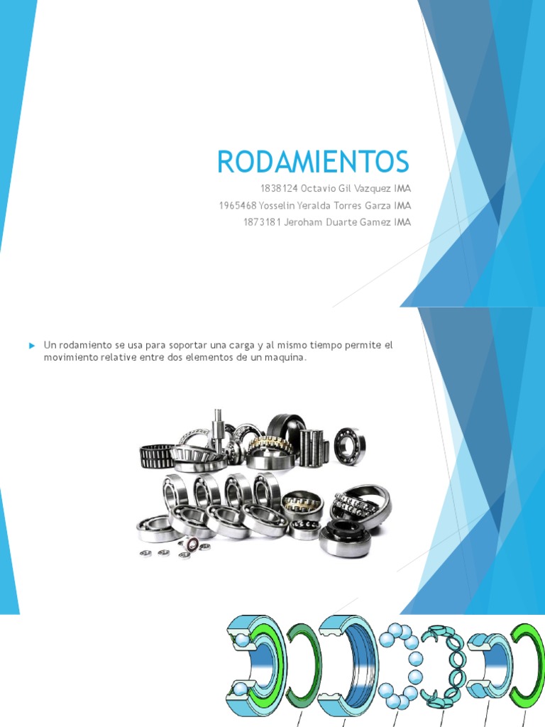 Rodamientos Eqpo 3 | PDF | Lubricante | Rodamiento (Mecánico)