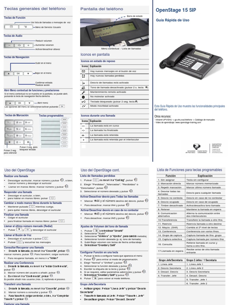 Manual Telefonos Mesas (No Centralita) | PDF | Teléfono | Informática