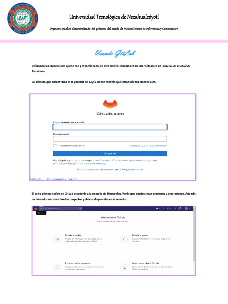 Uso de GitLab para Proyectos Académicos | PDF | Cubierta segura | Archivo de computadora