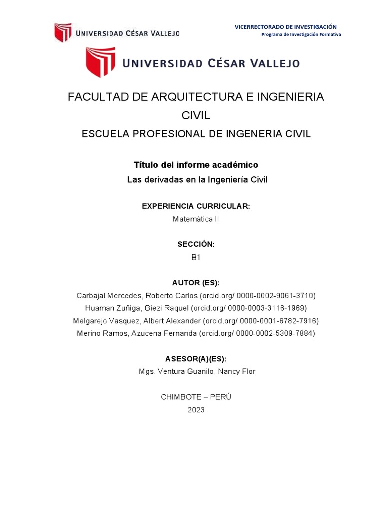 Informe - Mate Ii | PDF | Derivado | Matemáticas