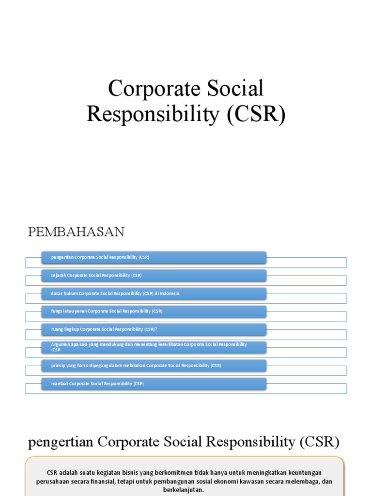 CSR ppt | PDF