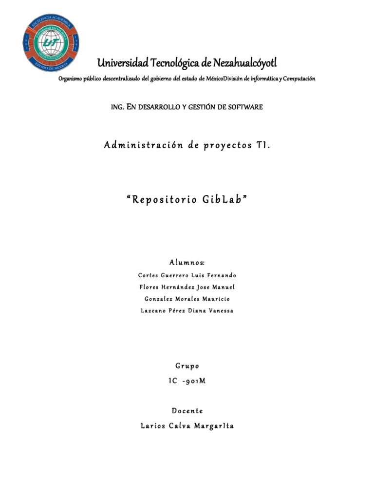 Repositorio Gitlab Pdf Archivo De Computadora Cubierta Segura