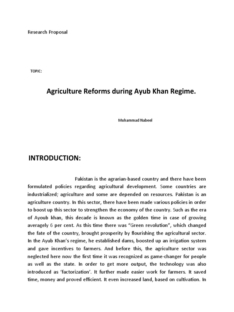 Research Proposal Mphil Nabeel 1 | PDF | Methodology | Economic Growth