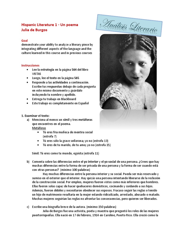 Boles - Un Poema Julia de Burgos | PDF