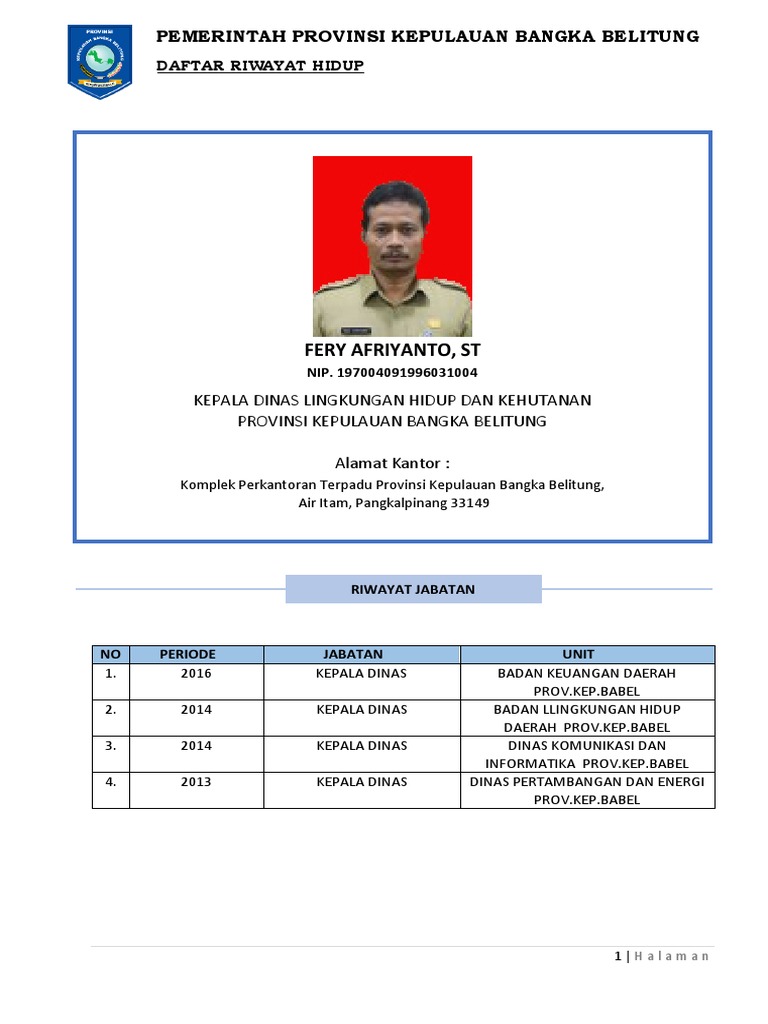 Fery Afriyanto, ST PDF | PDF