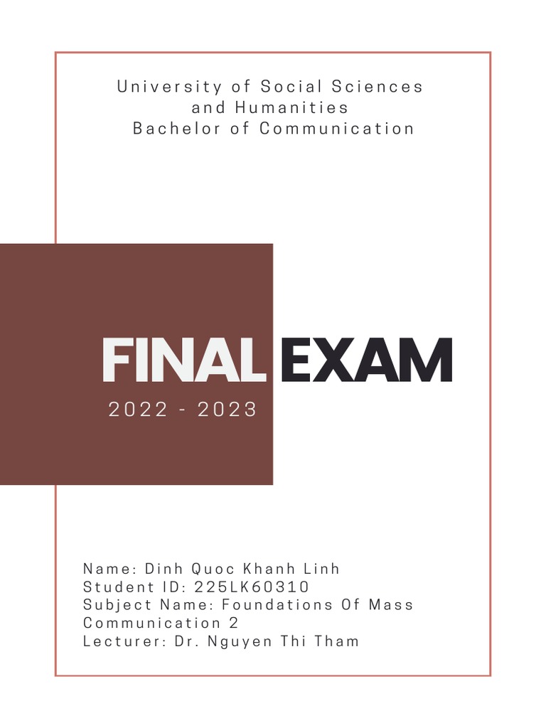 Final Exam | PDF | Social Science | History