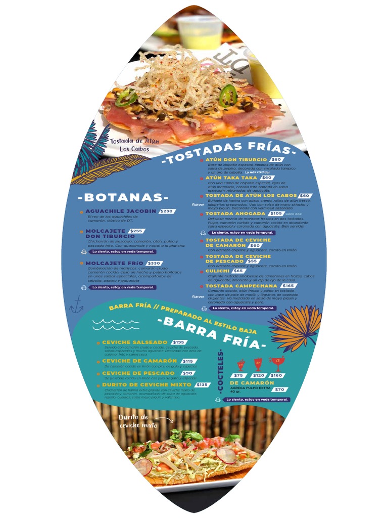 DON TIBU MENU Norte Pulpo Veda PDF | PDF