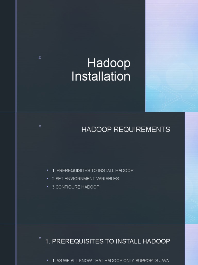 Hadoop Installation | PDF | Apache Hadoop | Software Architecture