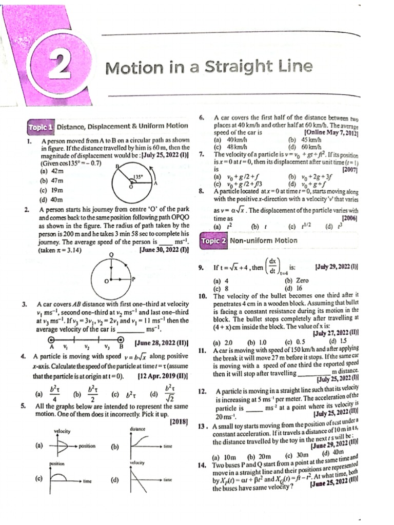 motion in straight line (2).pdf | PDF