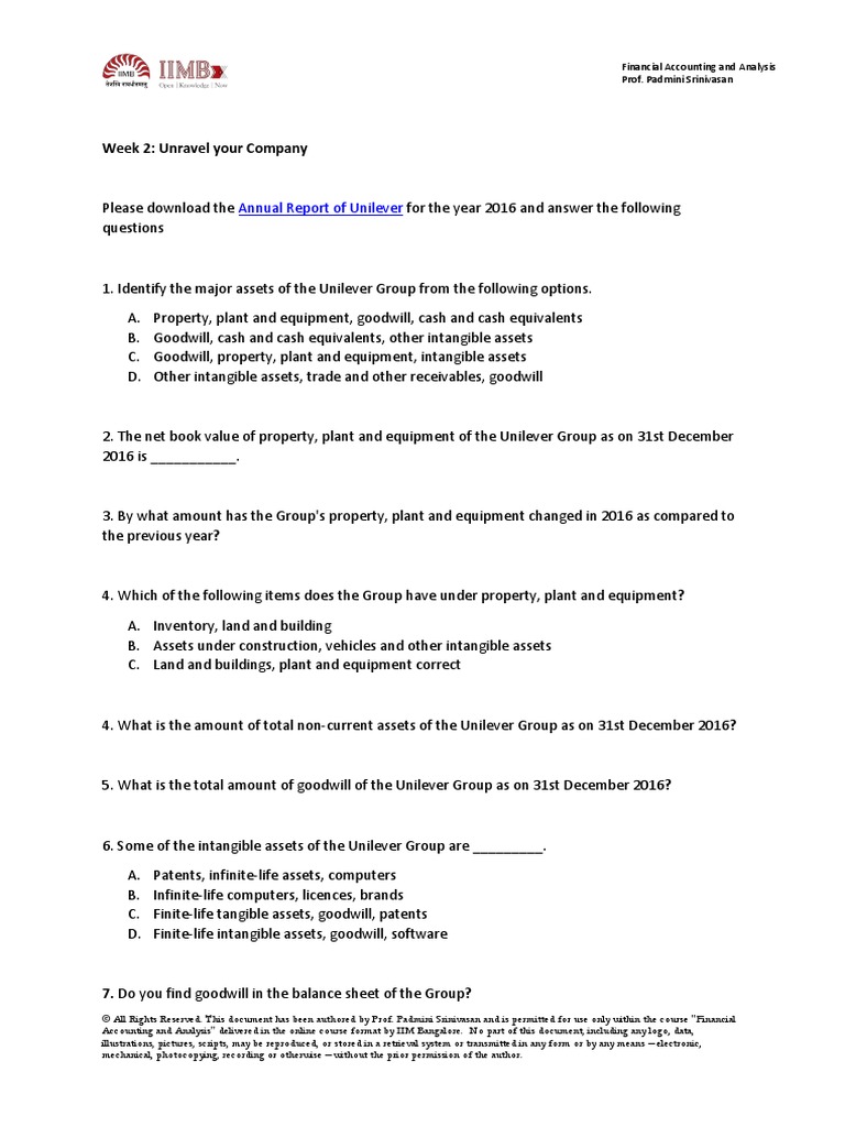 Unravel Fixed Assets | PDF | Fixed Asset | Goodwill (Accounting)