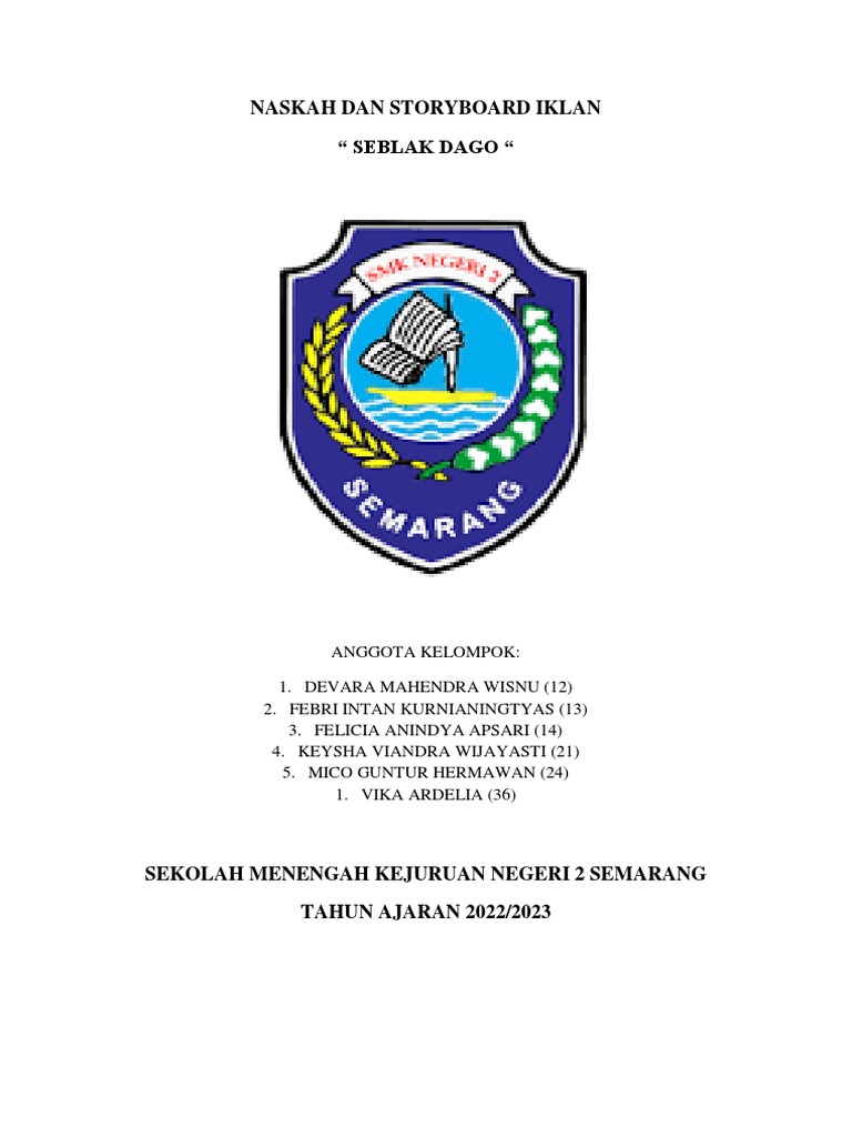 Iklan Seblak Dago SMK 2 Semarang | PDF