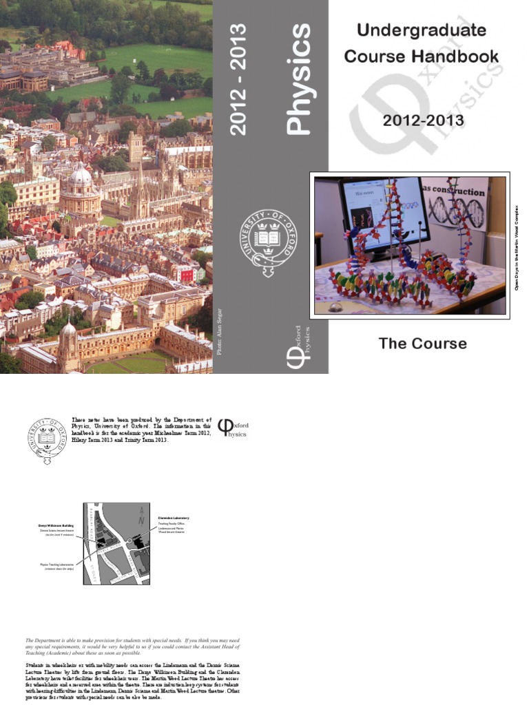 Oxford Physics Course Outline | PDF | Physics | Lecture