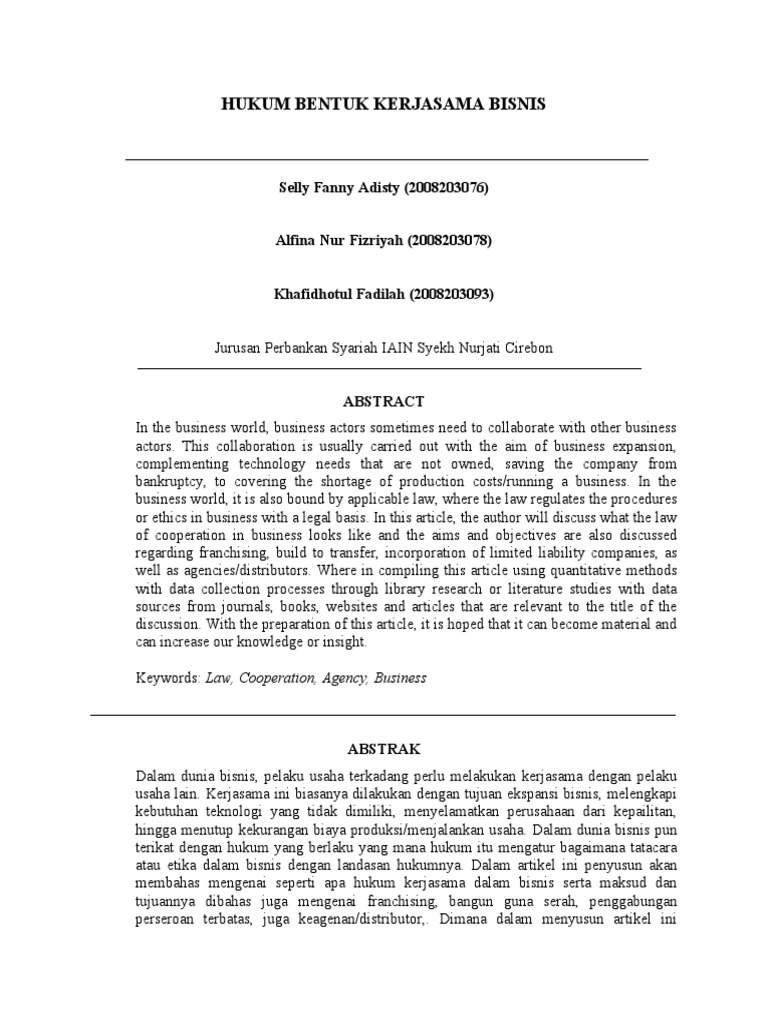 ARTIKEL-Kelompok 4-HBS-PSC 4 | PDF