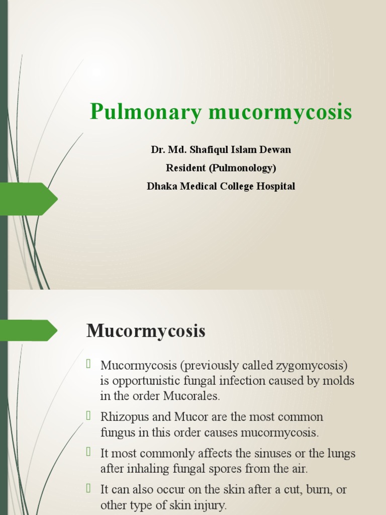 Mucormycosis | Download Free PDF | Immunology | Medicine