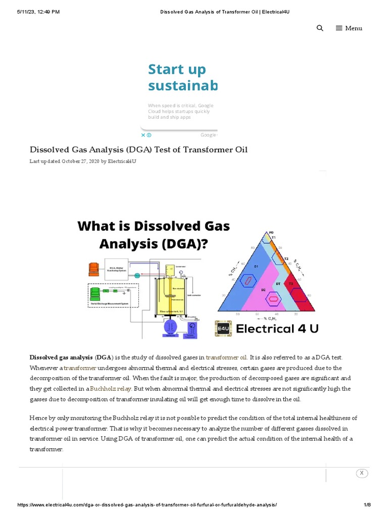 Dissolved Gas Analysis of Transformer Oil | PDF | Carbon Dioxide ...