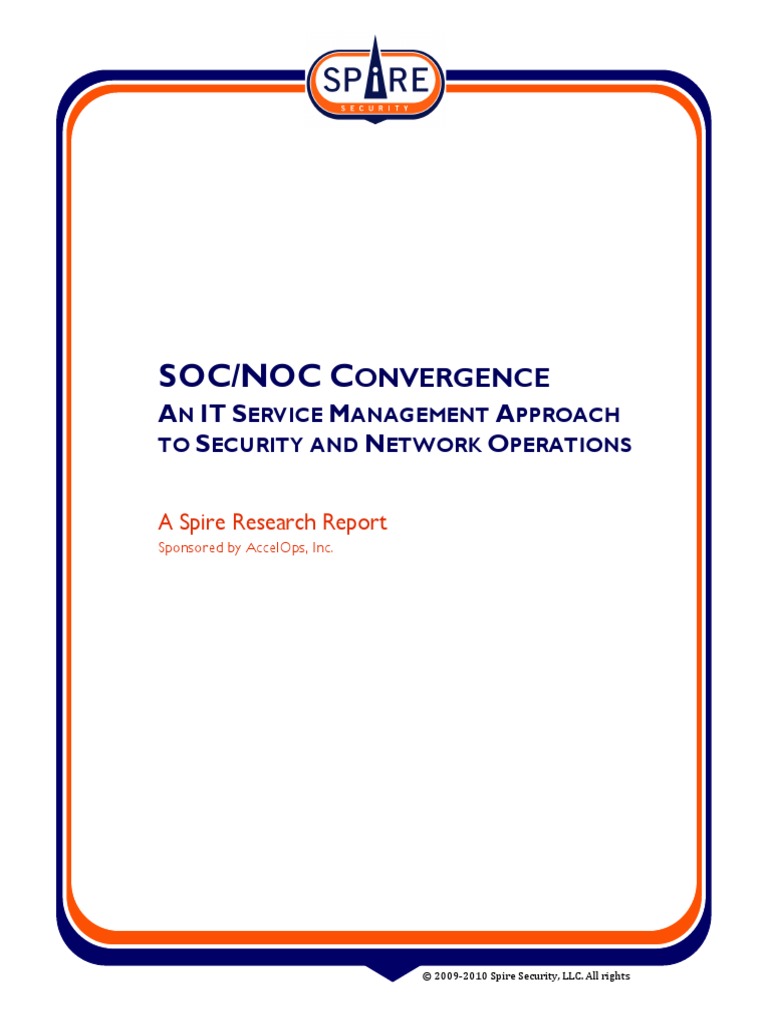 Spiresecurity Soc Noc Convergence Itsm | PDF | Service Oriented ...