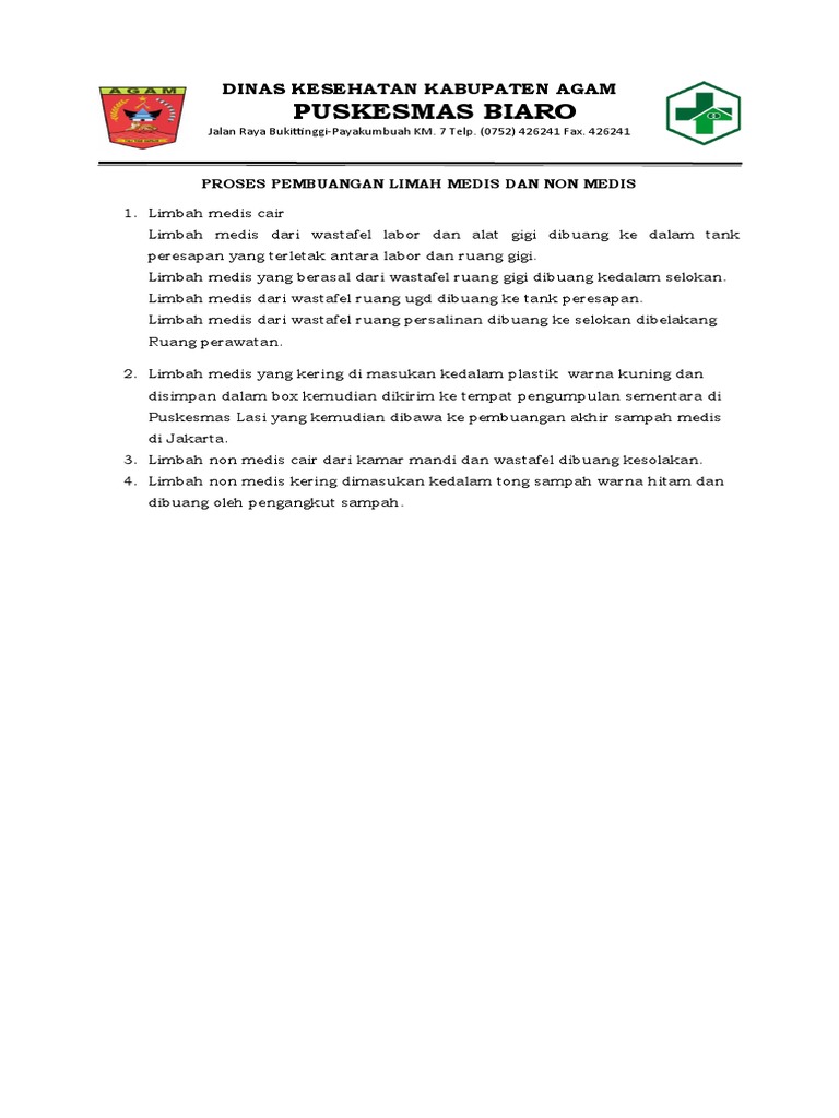 Proses Pembuangan Limbah | PDF