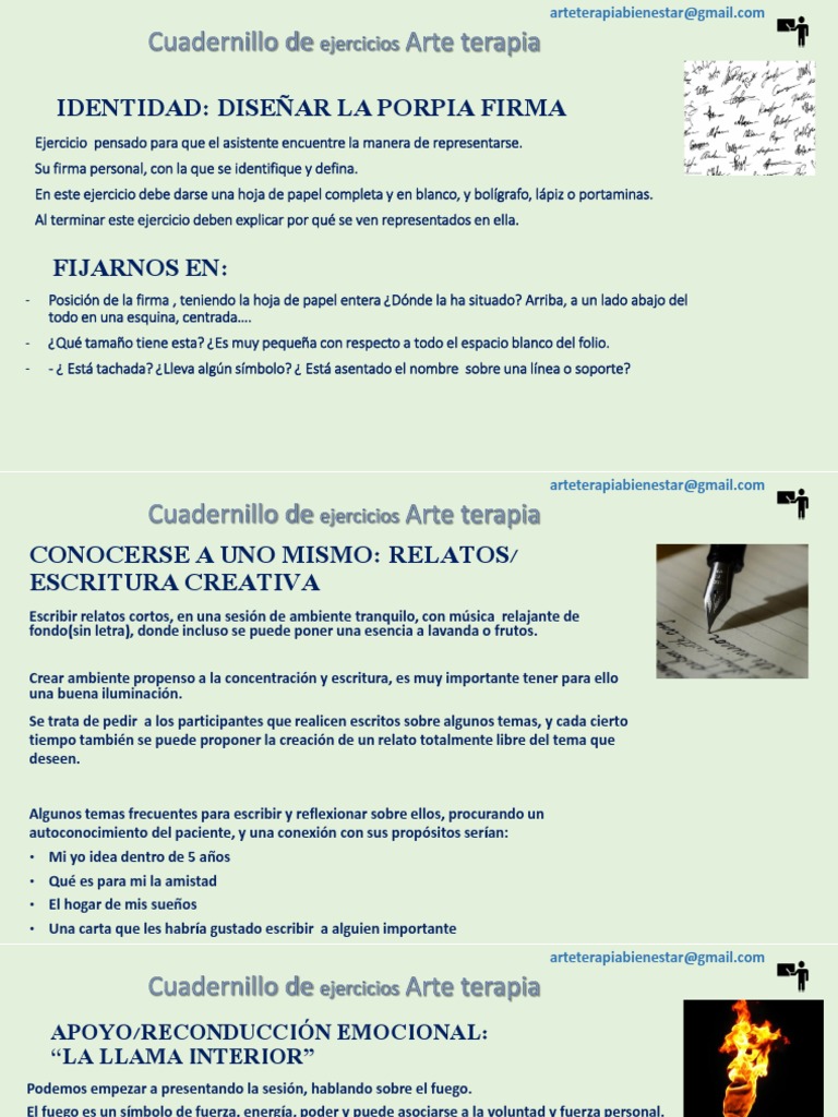 CUADERNILLO DE EJERCICIOS Arte Terapia PDF | PDF | Mandala | Las emociones