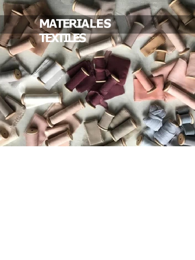 Materiales Textiles | PDF | Fibra sintética | Seda artificial