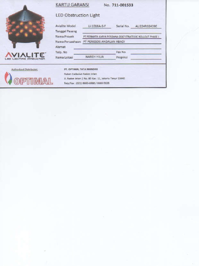 Sertifikat OBL | PDF