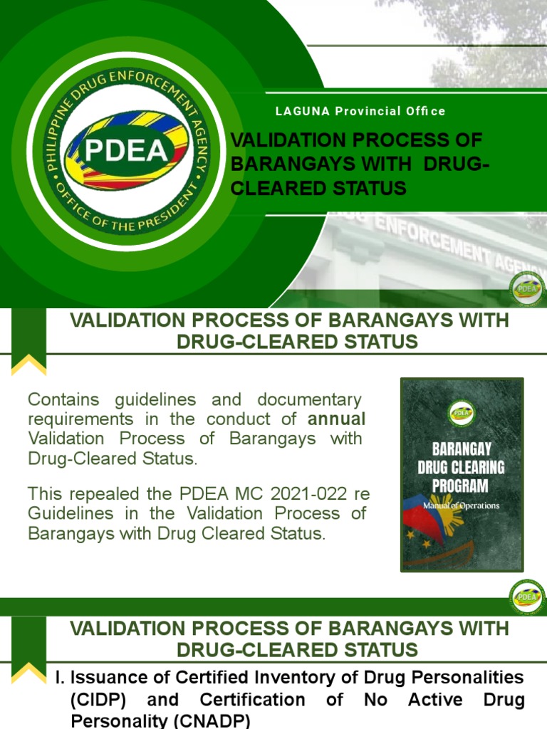 Guidelines for Drug-Cleared Barangays | PDF | Justice | Crime & Violence