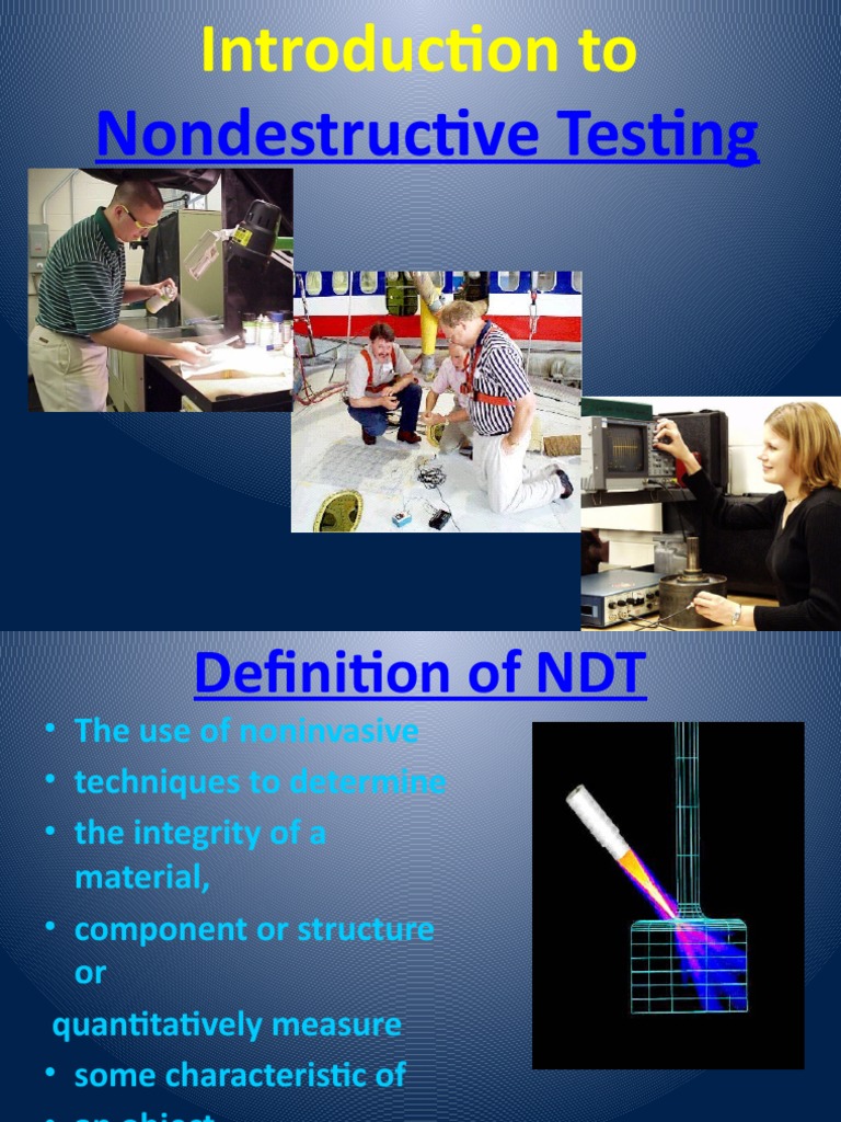 Introduction & Uses of Non Destructive Testing | PDF