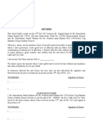 HUF Creation Deed Formats and Samples | PDF