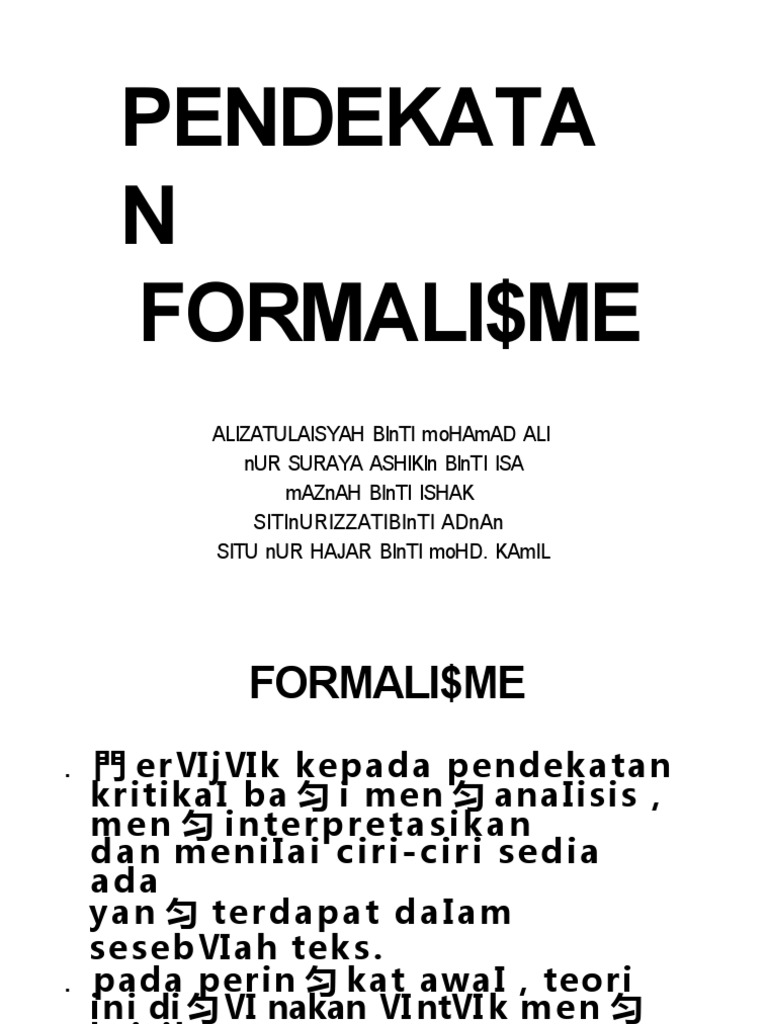 Teori Formalisme dalam Analisis Teks | PDF | Ilmu Sosial | Seni ...