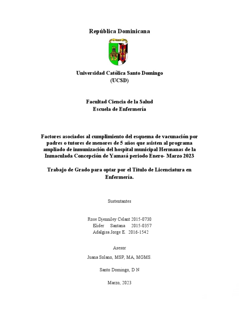 0804yamasa Tesis Con Ultimas Correciones 2023 | PDF | Vacunación | Vacunas 0804yamasa Tesis Con Ultimas Correciones 2023 | PDF | Vacunación | Vacunas