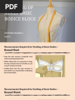 Basic Bodice Pattern | PDF | Waist
