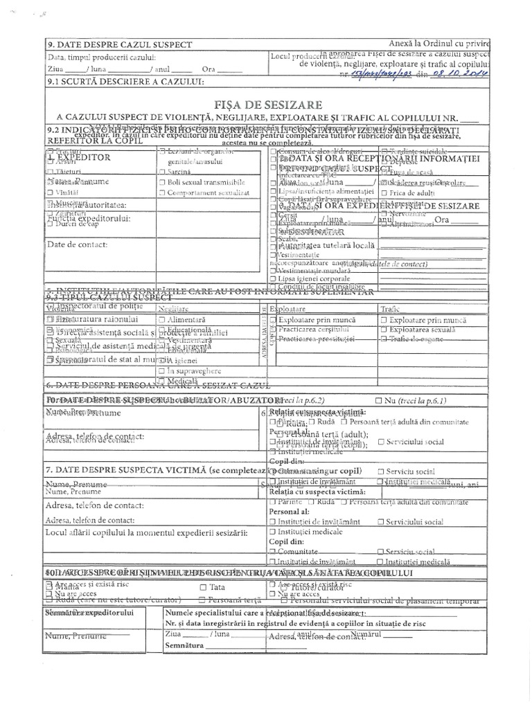 Fisa de Sesizare | PDF