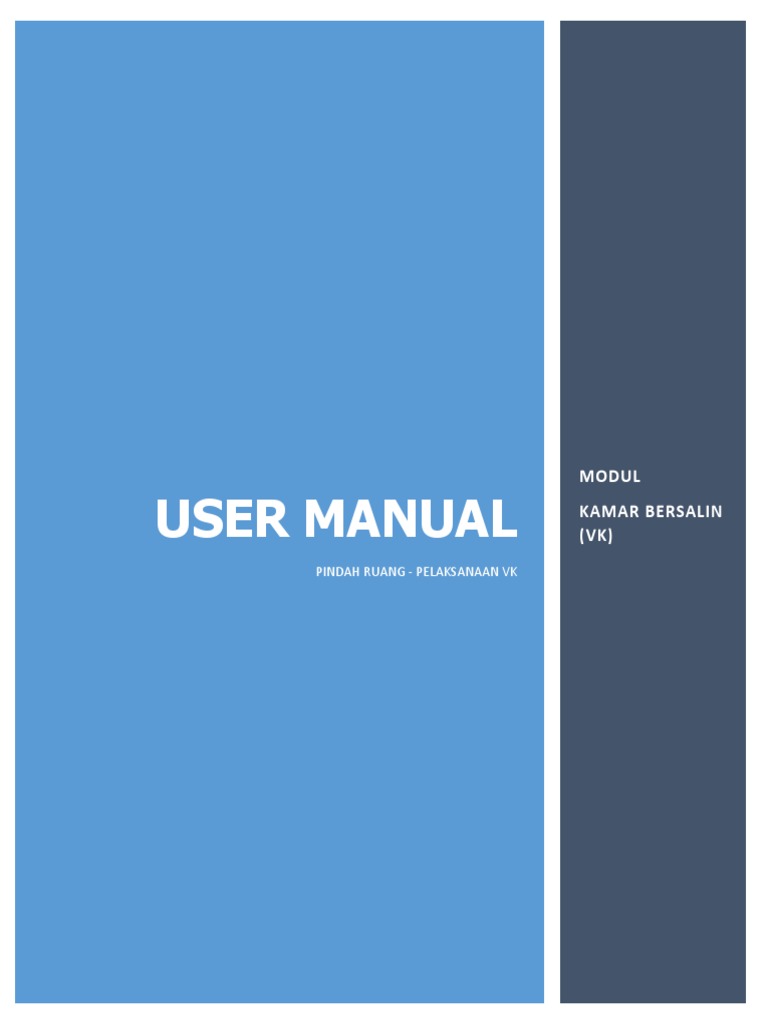 User Manual VK | PDF | Pengelolaan Keuangan & Uang