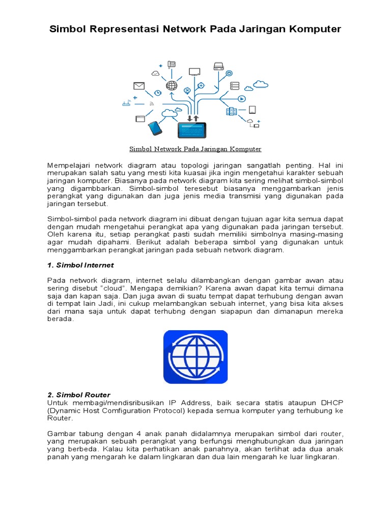 Simbol Representasi Network Pada Jaringan Komputer | PDF