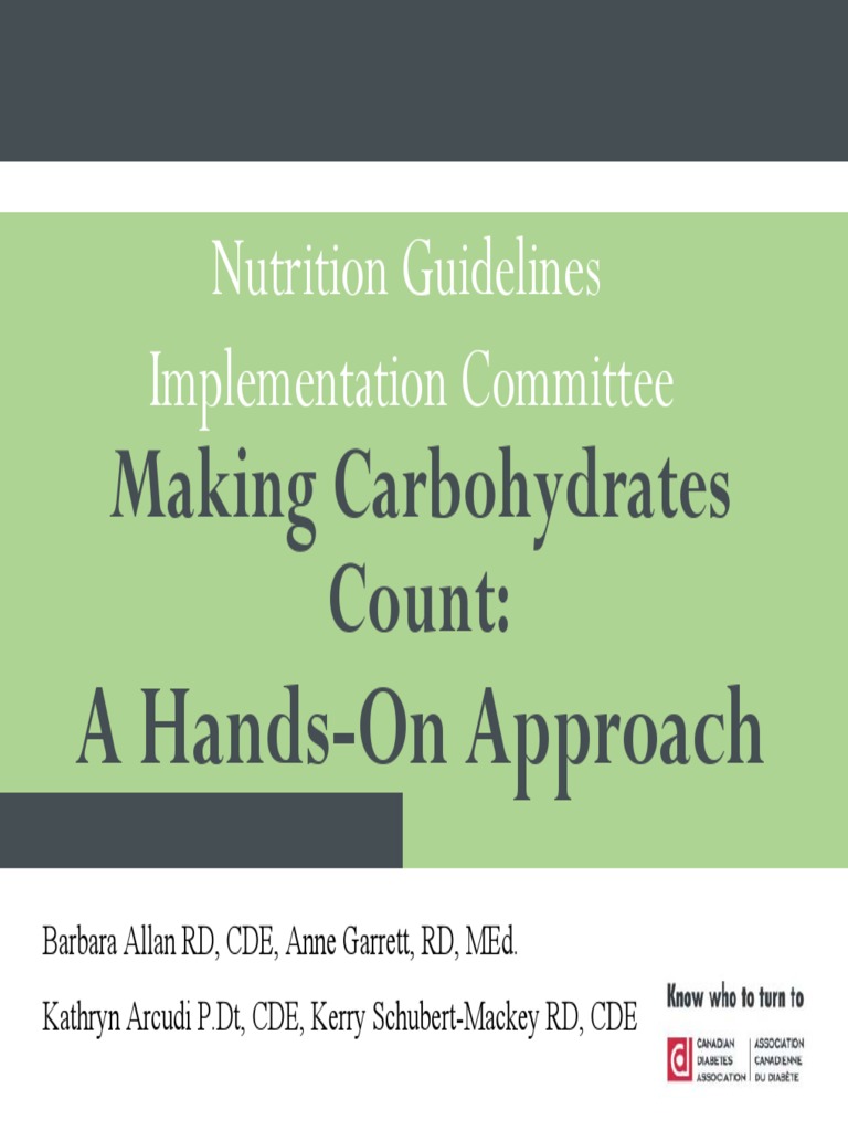 Carbohydrate Counting for Diabetes Management | PDF | Carbohydrates ...
