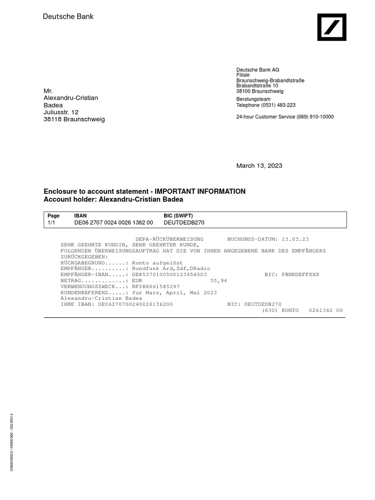 Account Statement Enclosure 630026136200EUR 2023-0 230407 134250 PDF ...